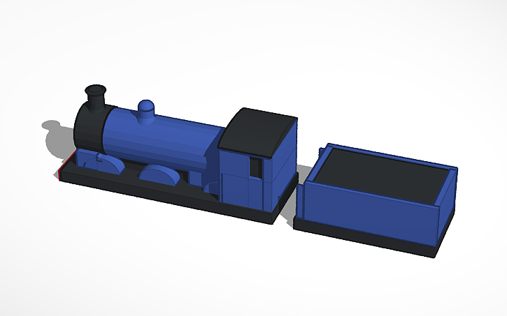 3D design TWR Unknown Blue Engine - Tinkercad