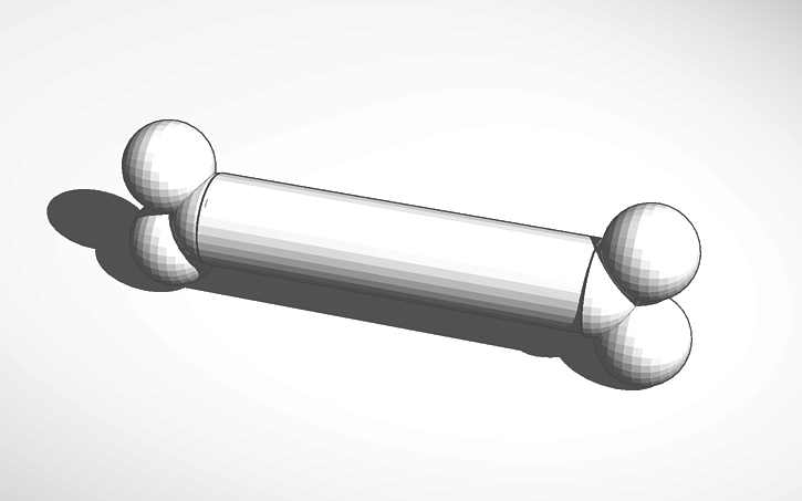 3D design Bone - Tinkercad