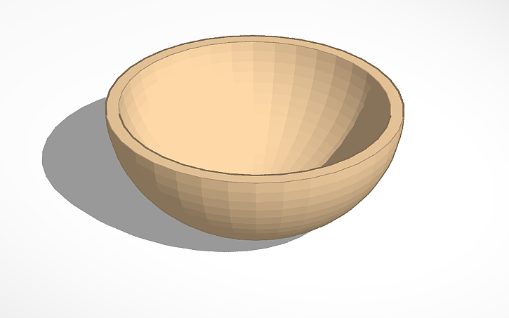 3D design Salad dish - Tinkercad