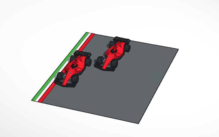 3D design F1 2025 grand prix italy - Tinkercad