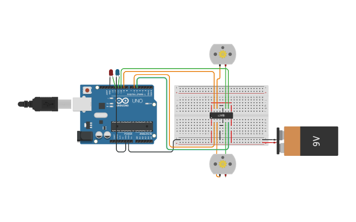 Circuit design Tarea 1 circuito Arduino - Tinkercad