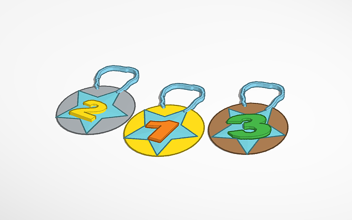 3D design THE MEDALS!!!!!! - Tinkercad