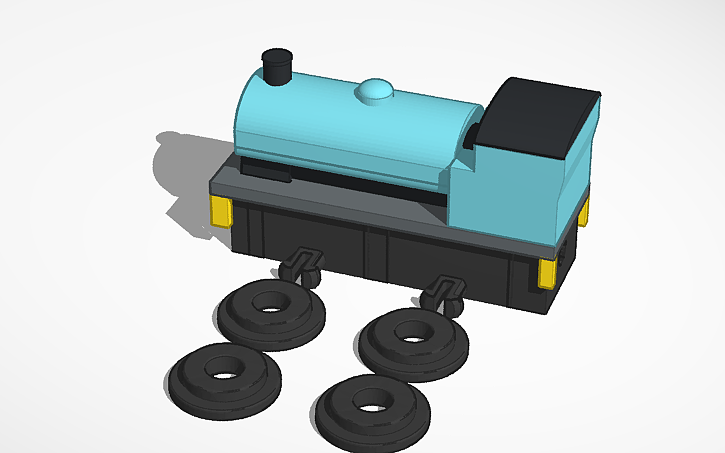 3D design Keller (wooden train) - Tinkercad