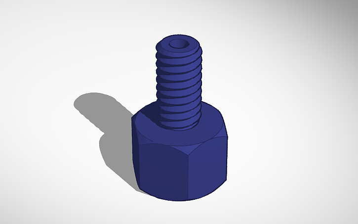 3D design Table Clamp Short Screw - Tinkercad