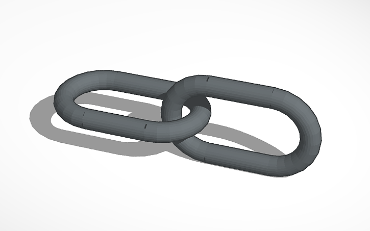 3D design Chain links - Tinkercad