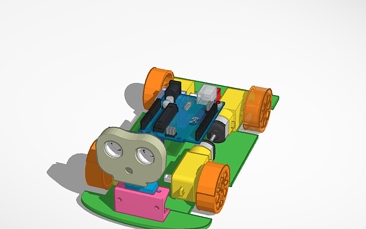 3D design 学徒班上课使用的Arduino车 - Tinkercad