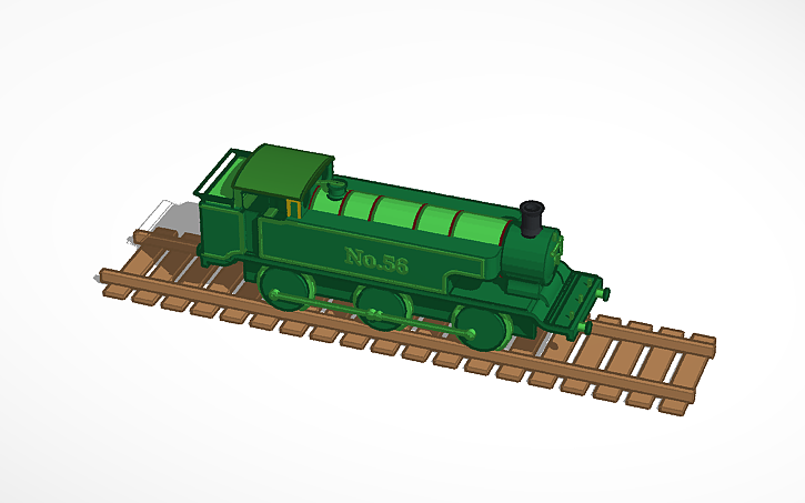 3D design Casey The Camouflage Tank Engine - Tinkercad