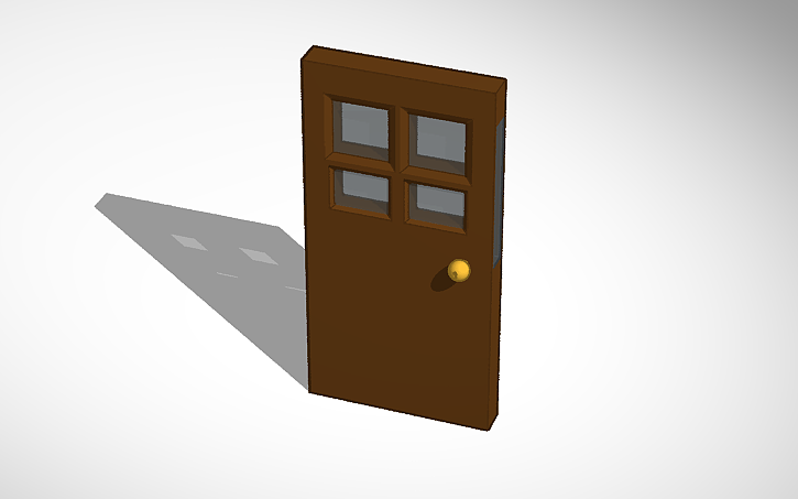 3D design door - Tinkercad