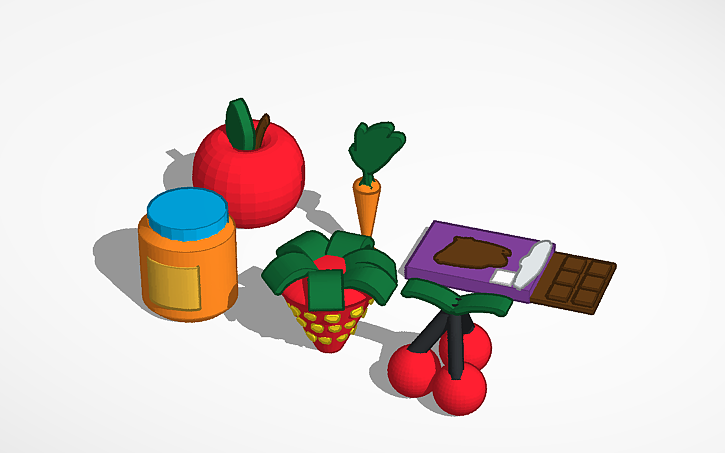 3D design Barnyard food - Tinkercad