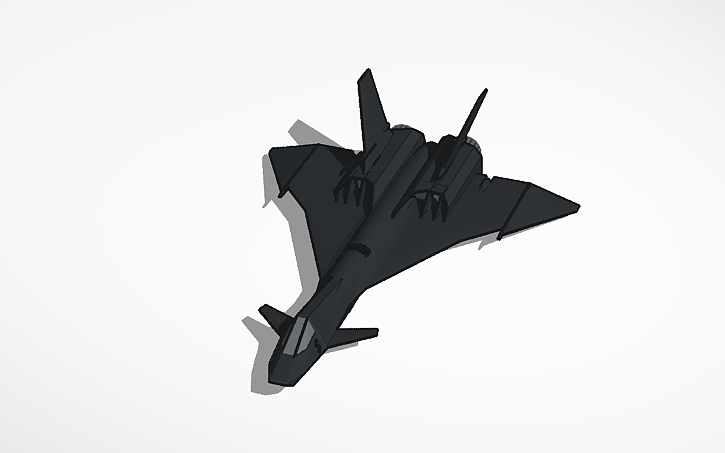 3D design MiG-31 Firefox - Tinkercad