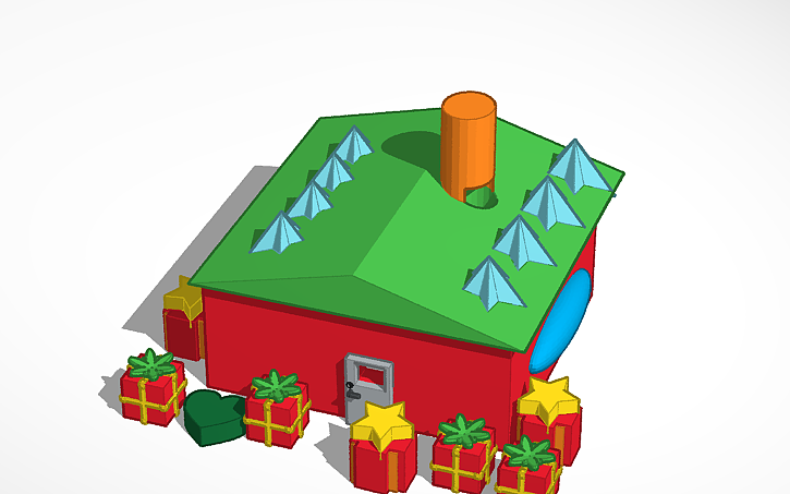 3D design дом гринча - Tinkercad