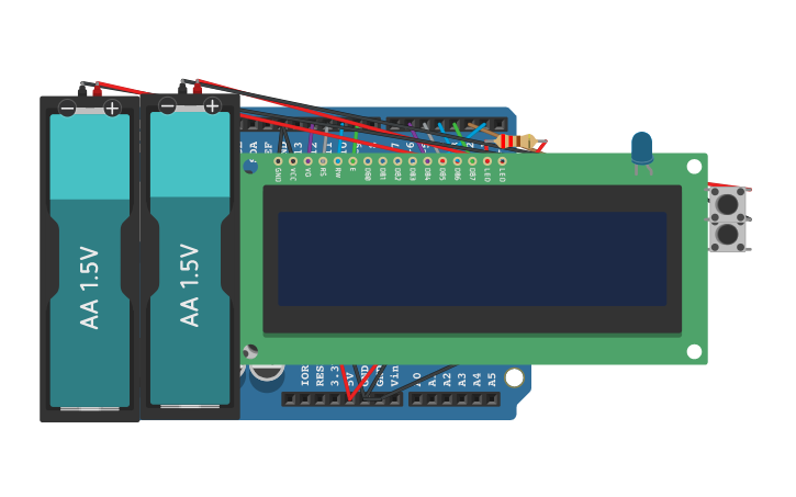 Circuit design stickman game - Tinkercad