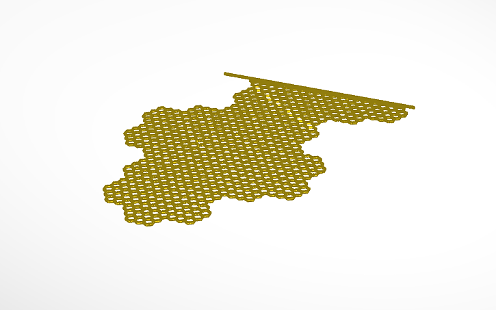 3D design massive honeycomb - Tinkercad