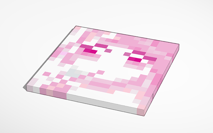 3D design Pixelated profile picture #16 - Tinkercad