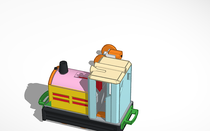 3D design G Scale NG Diesel locomotive - Tinkercad