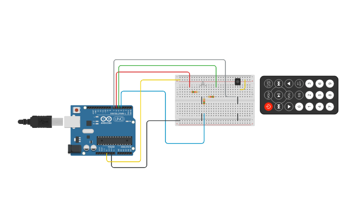 Circuit design IR Remote Control - Basic Guide + Example - Tinkercad