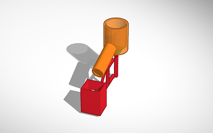 3D design STS(Smart Trash Segregator) - Tinkercad