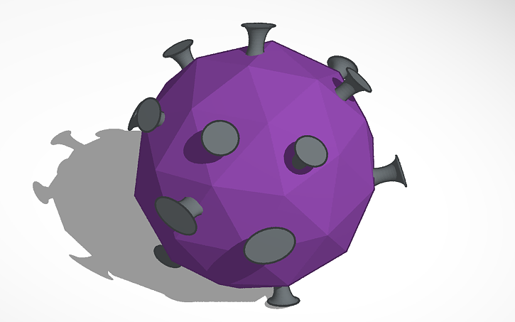 3D design CoronaVirus - Tinkercad