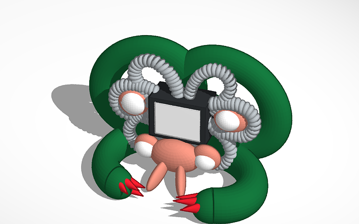 3D design Omega/Photoshop Flowey - Tinkercad