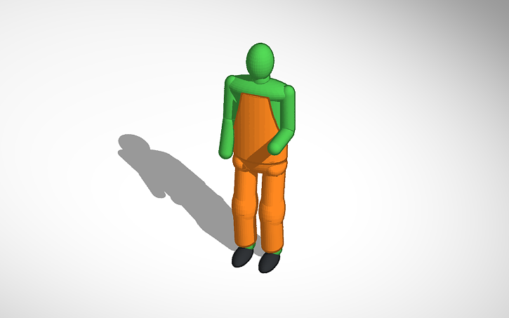 3D design human model 0.5 - Tinkercad
