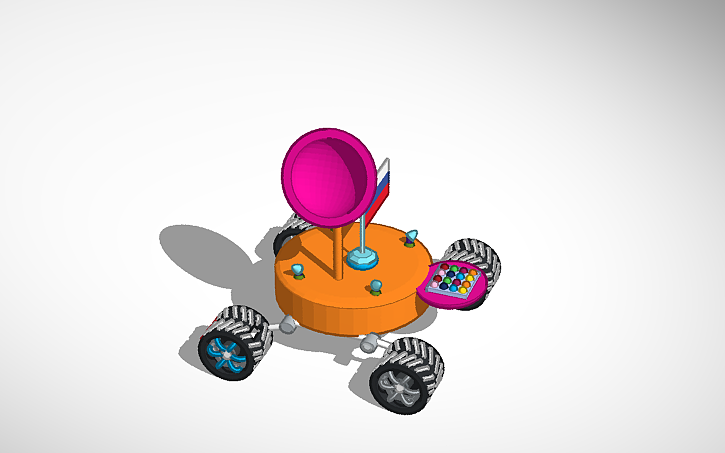3D design Copy of Lesson8_Mars rover - Tinkercad