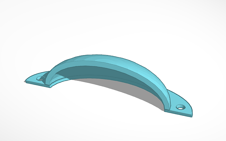 3D design Draw handle - Tinkercad