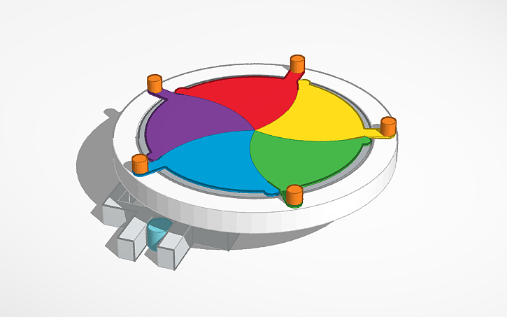 3D design Leaf Shutter SIM LAB - Tinkercad