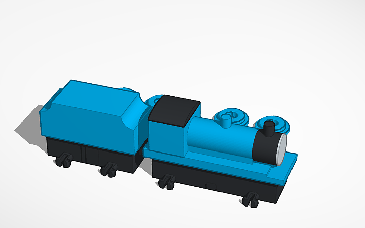 3D design Edward (wooden engine) - Tinkercad