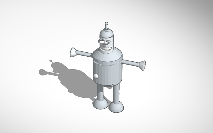 3D design Bender the Robot - Tinkercad