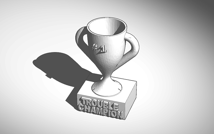 3D design trophy - Tinkercad