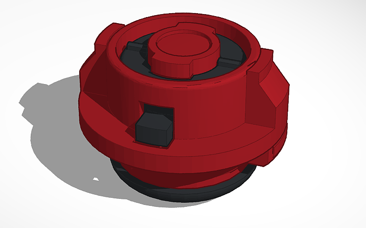 3D design Round-Custom BeyBlade Burst Performance Tip - Tinkercad