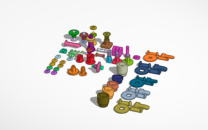 3D design collection clips car - Tinkercad