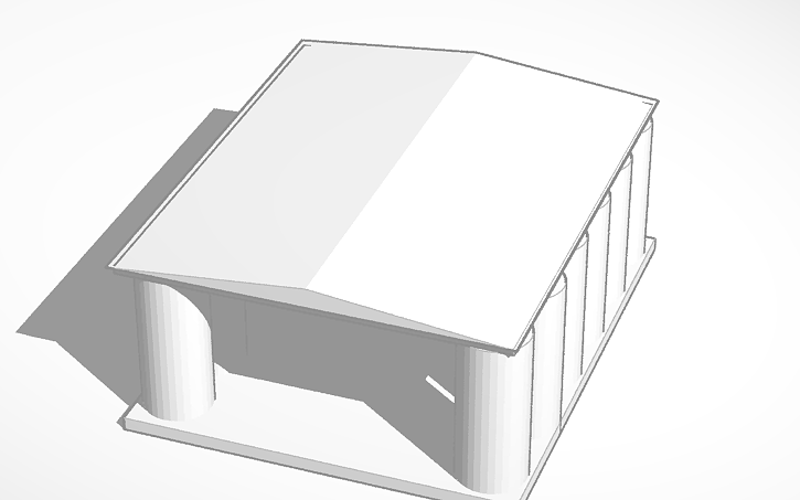 3D design tempel - Tinkercad