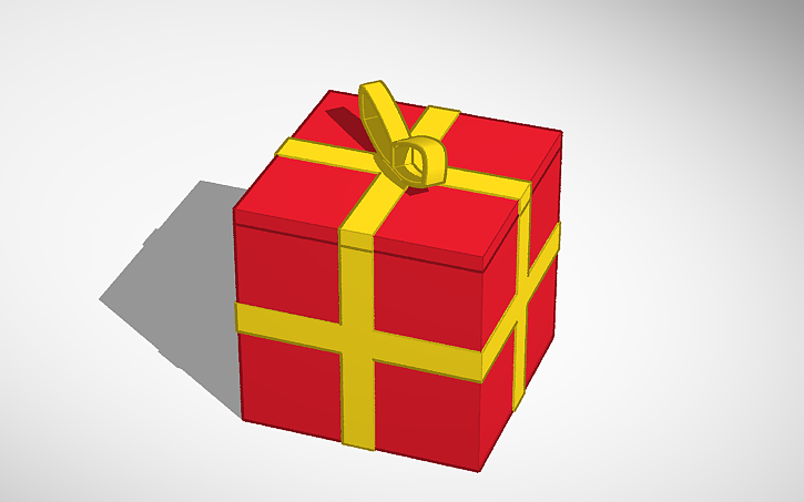 3D design Copy of Gift box - Tinkercad