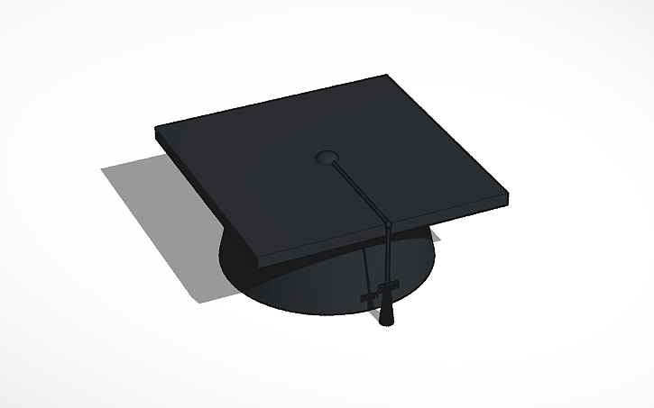 3D design Copy of Graduation Cap Template - Tinkercad