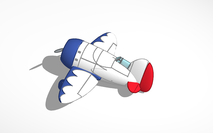 3D design Giant Engine Airplane - Tinkercad