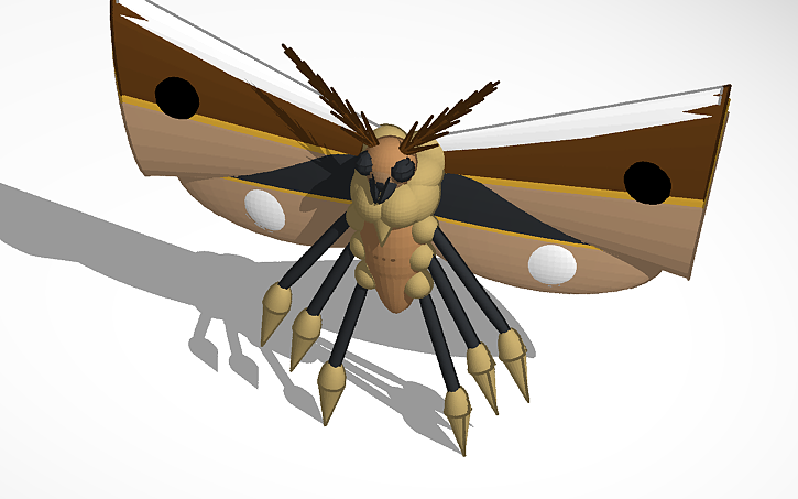 3D design Backrooms Entity 4: Death Moths (Wikidot) - Tinkercad