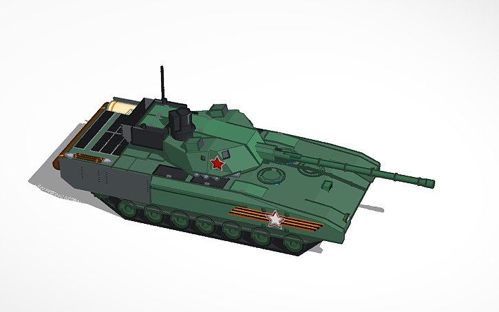 3D design T-14 Armata - Tinkercad