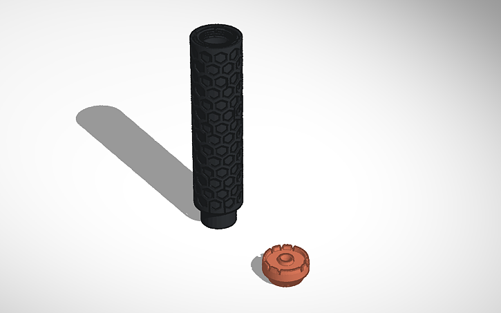 3D design Honey Comb Splatrball Suppressor Tip - Tinkercad