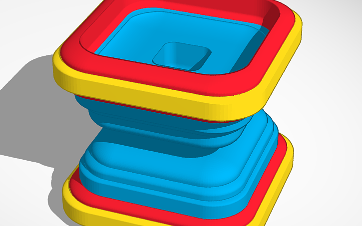 3D design square play yoyo series 125 - Tinkercad