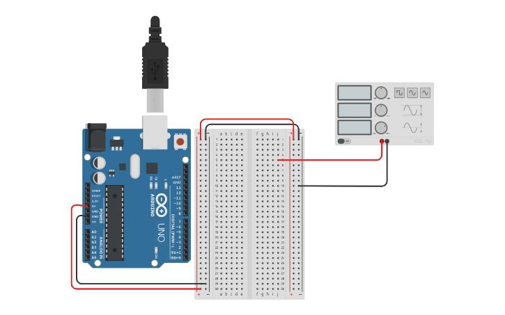 Circuit design Measuring Frequency with an Arduino - Tinkercad
