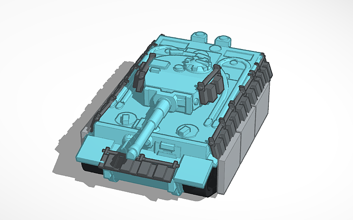 3D design Heavy armored Tiger tank prototype III - Tinkercad