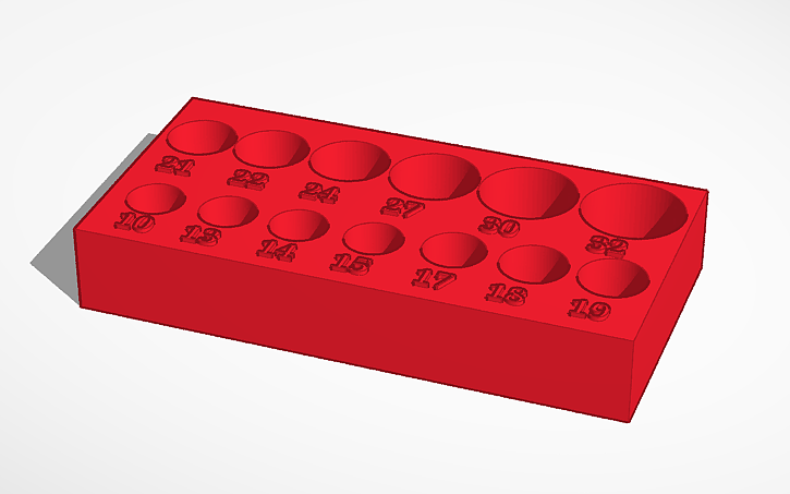 3D design harbor freight deep metric aic socket set holder - Tinkercad