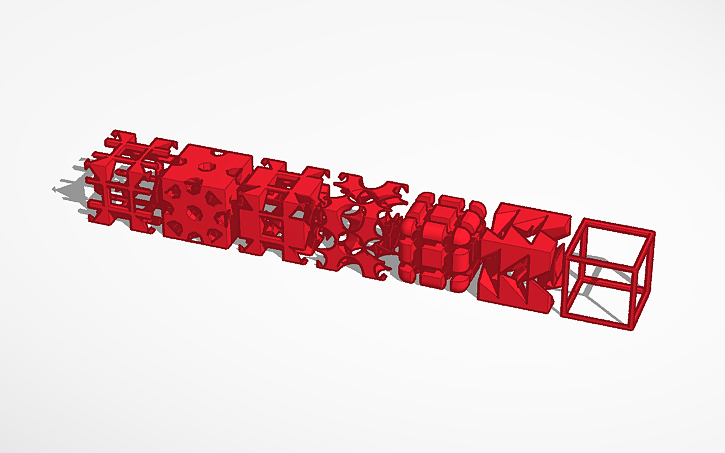 3D design Strange Cubes - Tinkercad