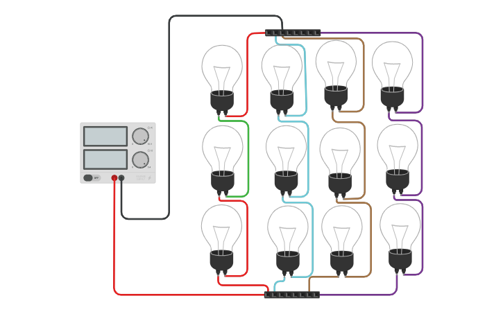 Circuit design DIAGRAMA DE FOCO - Tinkercad