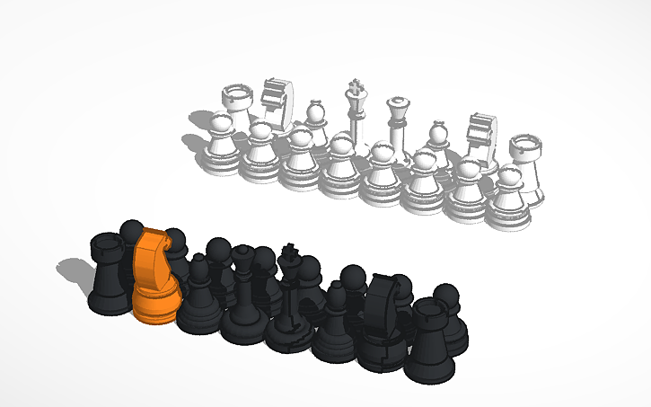 3D design chess - Tinkercad