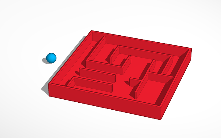 3D design Ball Maze - Tinkercad