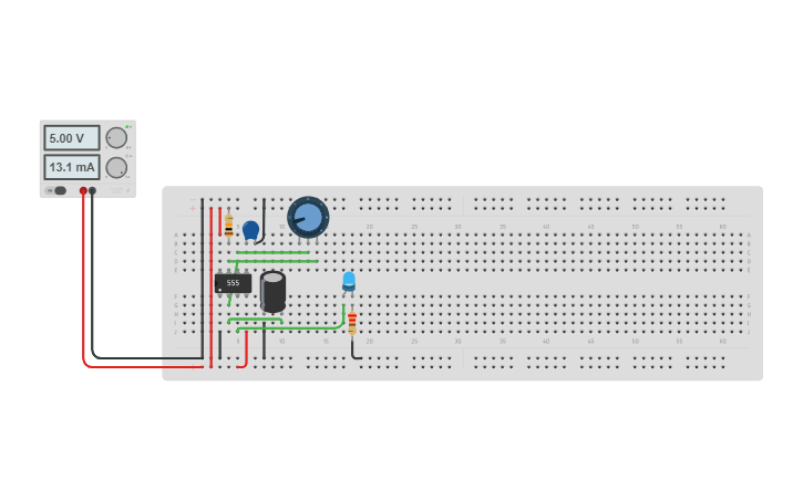 Circuit Design 555 Timer Tinkercad