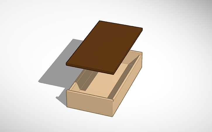 3D design Wooden Box (Beginner's assignment) - Tinkercad