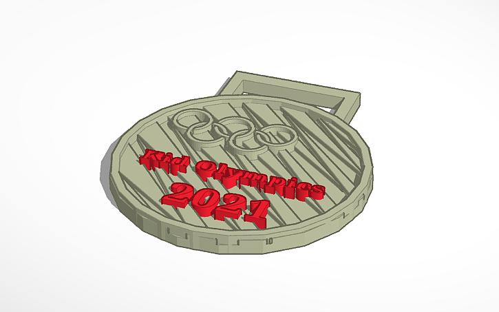 3D design Olympic medal - Tinkercad